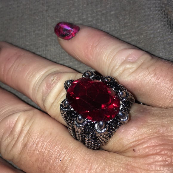Jewelry | Nwts Beautiful Ruby Like Stone Ring Sz 9 | Poshmark